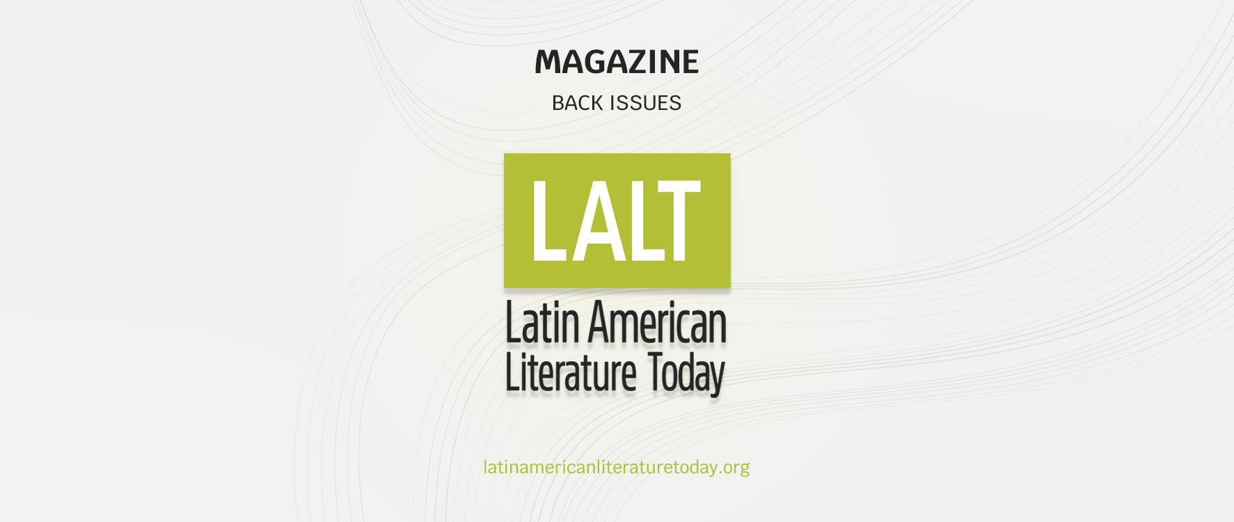 Back Issues - Latin American Literature Today